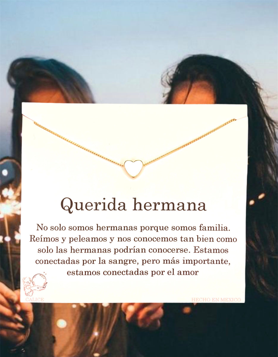Querida hermana – Calice Joyería